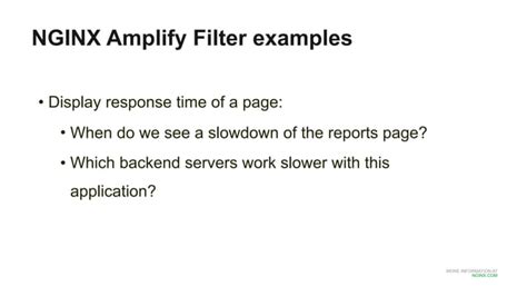 Nginx Amplify Monitoring Nginx With Advanced Filters And Custom