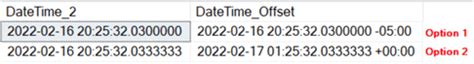 SQL Server Datetimeoffset For Time Zones