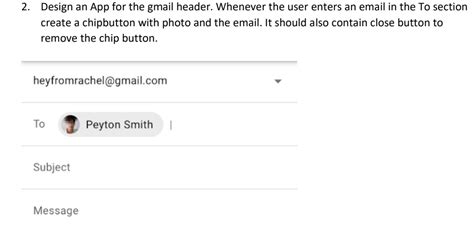 Solved 2 Design An App For The Gmail Header Whenever The Chegg Com