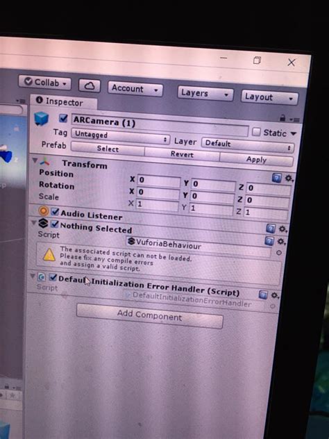 unity việt nam em import vuforia unity 6 2 10 vào rồi dùng ar camera
