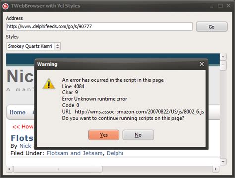Delphi Vcl Styles And Twebbrowser Source Code Released The Road To Delphi