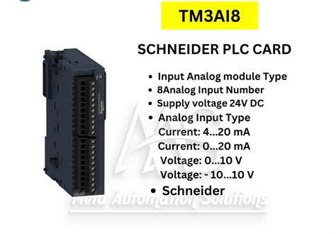 2g schneider tm3ai8 8 analog input module for industrial at ₹ 15401