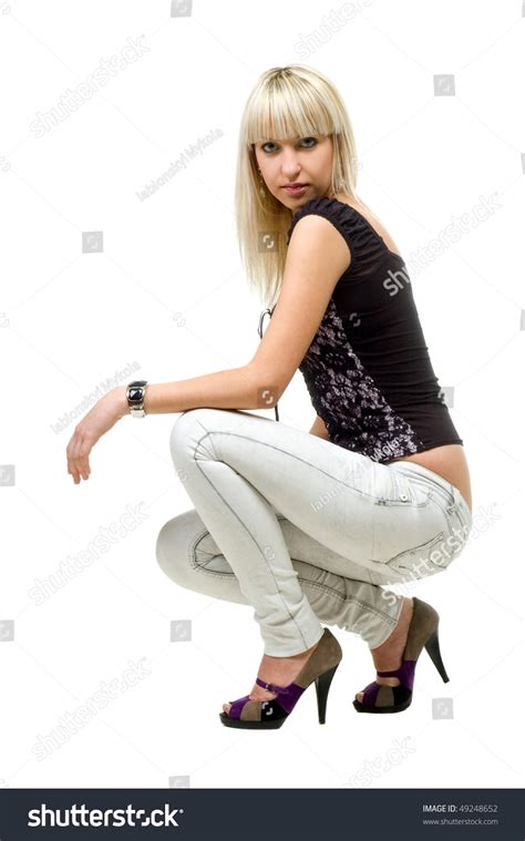 Beautiful Sexual Girl On White Background Stock Photo Shutterstock