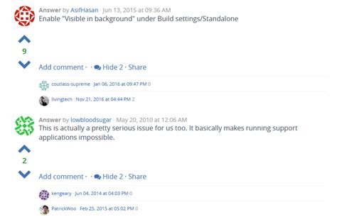 Answers Comments Are Gone Web Resources Unity Discussions