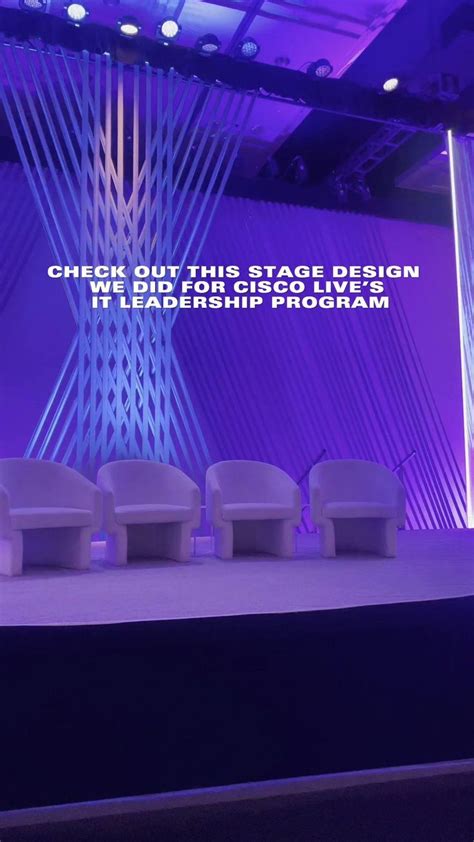 Cisco Live 2023 Custom Creative Stage Design Video Leadership Programs Event Experience