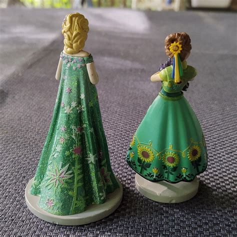 Frozen Summer Solstice Elsa Anna Disney Figurines Cake Toppers
