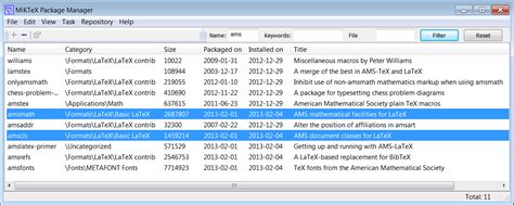 A MiKTeX Update Removed Amsmath As Obsolete Can I Use Another Package Or Get It Back TeX