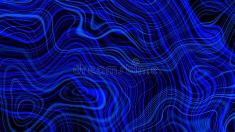 Smooth Blue Gradient Background With Waves Seamless Looping Animation 4k Footage Stock Footage