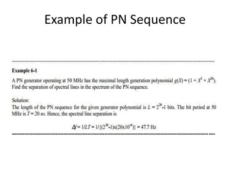 pn sequence ppt