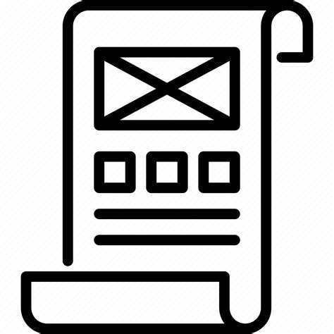 Paper Ui Ux Layout News File Document Icon Download On Iconfinder