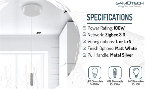 Zigbee Smart Pull Cord Dimmers Samotech
