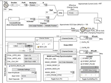 LMX2594 LMX2594 AB通道设置channel Divider 输出相位不同步问题 时钟和计时论坛 时钟和时序 E2E 设计支持