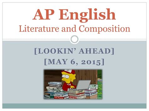 PPT AP English Literature And Composition PowerPoint Presentation Free Download ID