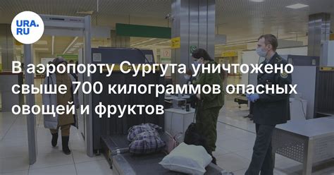 В аэропорту Сургута уничтожают овощи и фрукты из Таджикистана и Узбекистана причина