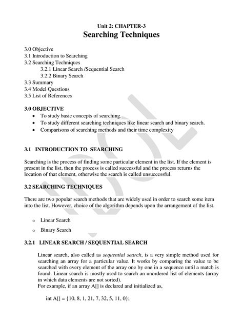 Ass 33 Basic Data Structure Unit 2 Chapter Searching Techniques 3