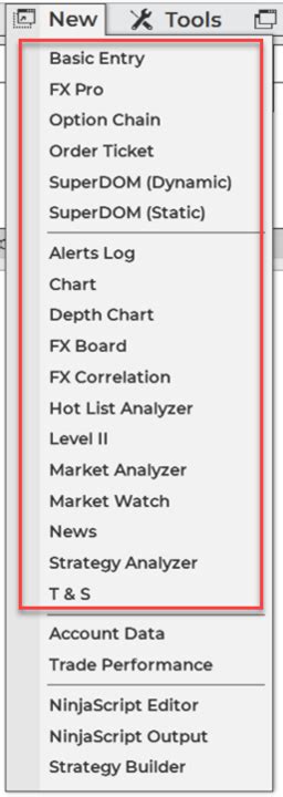 intro to ninjatrader desktop control center ninjatrader