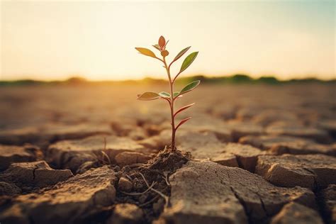 Plant Growing Dry Ground Outdoors Premium Photo Rawpixel