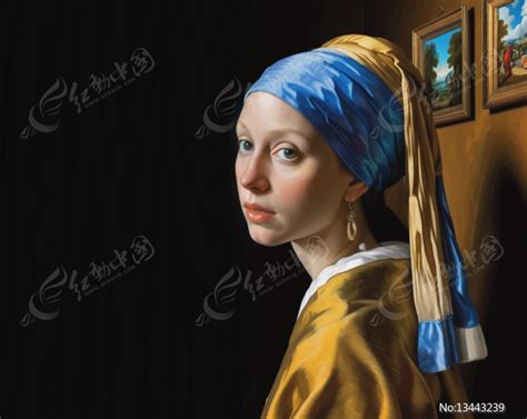 戴珍珠耳环的女人ai图片下载红动中国