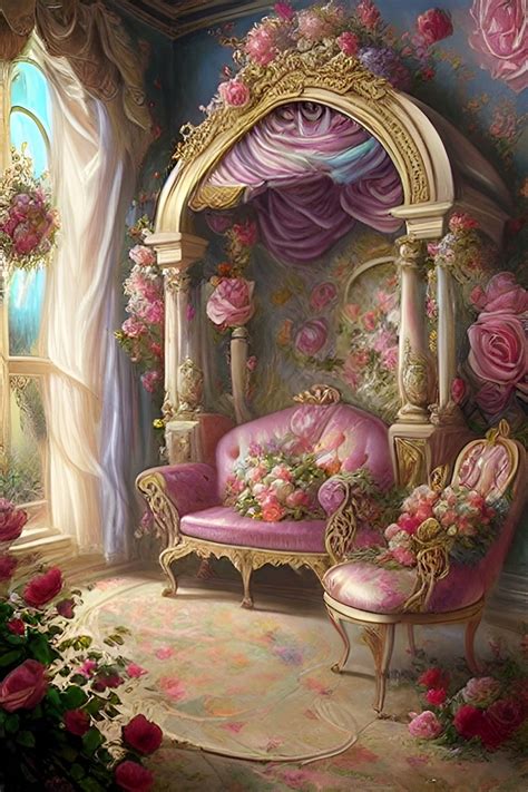 Lovely Sitting Room Fantasy Bedroom Fantasy Rooms Magical Bedroom