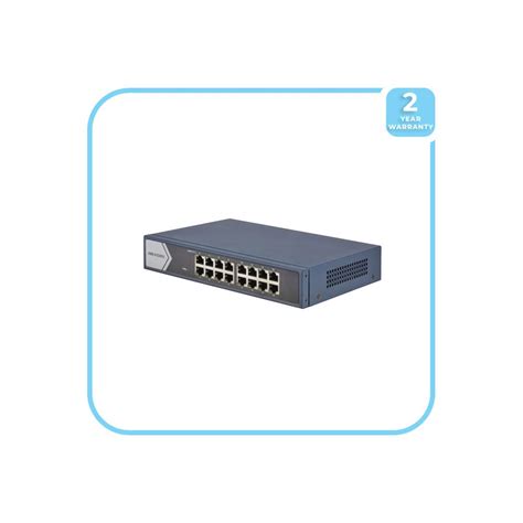 Hikvision DS-3E0516-E(B) 16 Port Gigabit Unmanaged Switch
