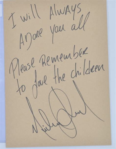 Michael Jackson Handwritten Notes