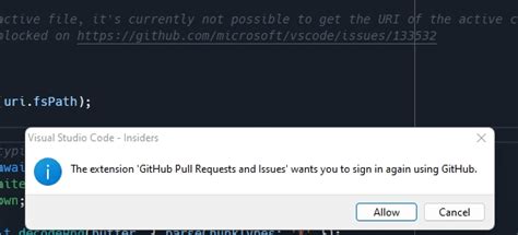 Gh Auth Keeps Asking When Hovering A Link Signing In Doesnt Work · Issue 150841 · Microsoft