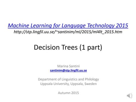Lecture 3b Decision Trees 1 Part Ppt
