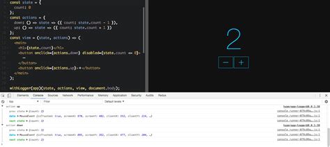 github okwolf hyperapp logger log hyperapp v1 state updates and