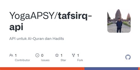 GitHub YogaAPSY Tafsirq Api API Untuk Al Quran Dan Hadits