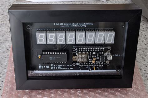 ESP Based NTP Clock With YouTube Statistics Display Adrians Electronics Blog