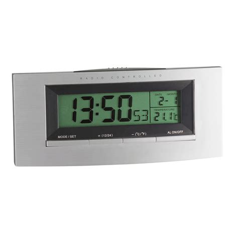 Digital Radio Controlled Alarm Clock With Temperature 98 1030 TFA Dostmann