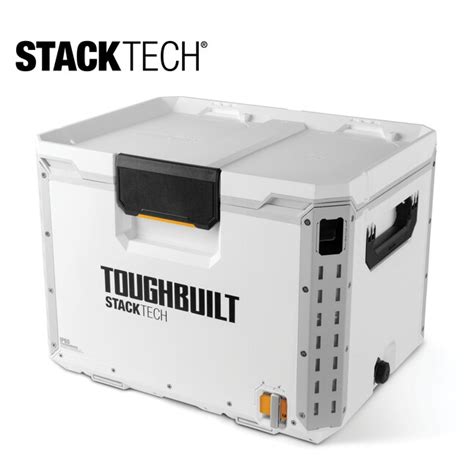 Toughbuilt Stacktech Compact White 16 Quart Insulated Chest Cooler At
