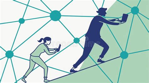 Network Connection People Global Communication And Social Networking Vector Design Generative