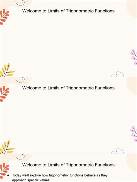 Limits Of Trig Functions Pdf Trigonometric Functions Complex Analysis