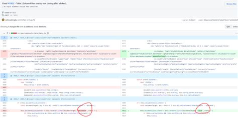 Component Filter Issue In Clicks Down In The Element · Issue 11981