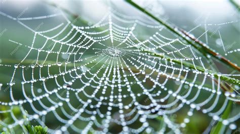 Premium Photo Delicate And Complex A Spiders Web Is A Marvel Of Nature
