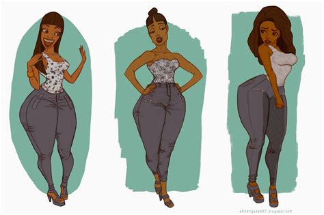 Sassy Woman Sassy Women Black Characters Cartoon Illustration