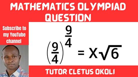 Mathematics Olympiad Question Tips And Tricks YouTube