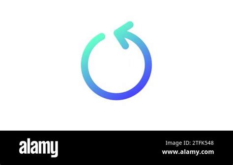 Animated Restart Gradient Ui Icon Rotate To Left Repeat Media