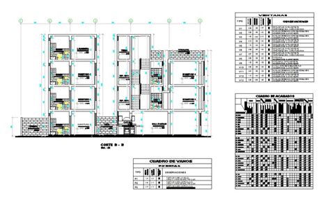 Sectional Detail Of Building 2d View Cad Block Layout File In Autocad