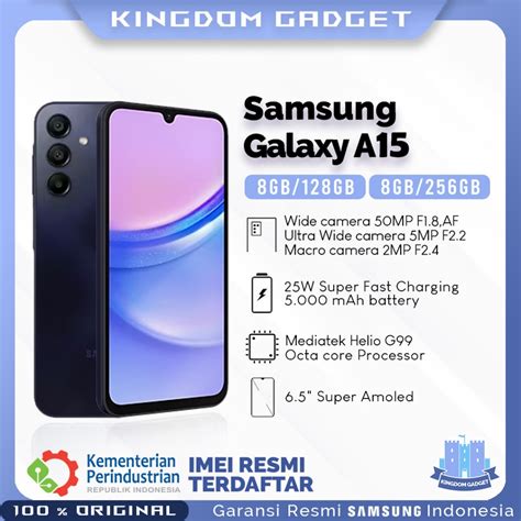 Jual Samsung Galaxy A15 Ram 8128 Gb 8256 Gb Garansi Resmi Sein
