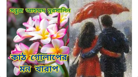 মন ছুয়ে যাওয়া কবিতা কাঠ গোলাপের মন খারাপ সবুজ আহম্মদ মুরসালিন দুটি
