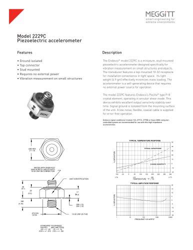 Endevco® Model 7290e Variable Capacitance Accelerometer Endevco Pdf