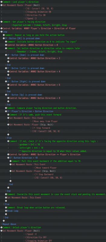 DCupu Eventing Grab Object To Push N Pull RPG Maker Forums