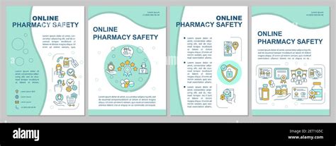 Online Pharmacy Brochure Template Stock Vector Image And Art Alamy