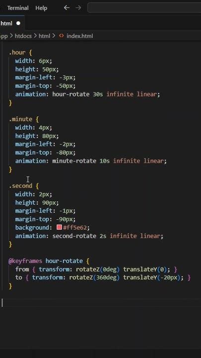 Hypnotic Spiral Clock With Pure Htmlcss No Javascript Youtube