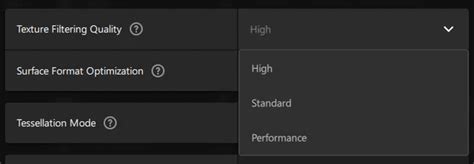 How Do I Turn Off Texture Filtering Cannot See A Option Other Than These Three Amd