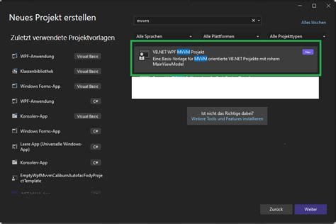 Ein WPF MVVM Projekt Aufsetzen VB NET C Guide