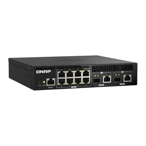 Qnap 10 Port Layer 2 Web Managed Half Width Rackmount Switch For Smb Network Deployment Ln141399