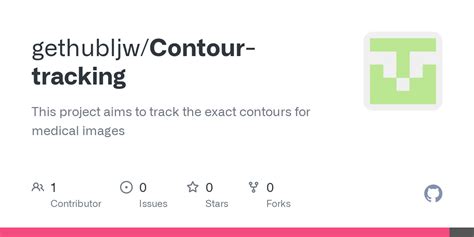Github Gethubljwcontour Tracking This Project Aims To Track The Exact Contours For Medical